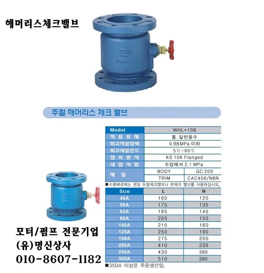 체크밸브에 관하여해머리스체크밸브및 스윙체크밸브 네이버 블로그