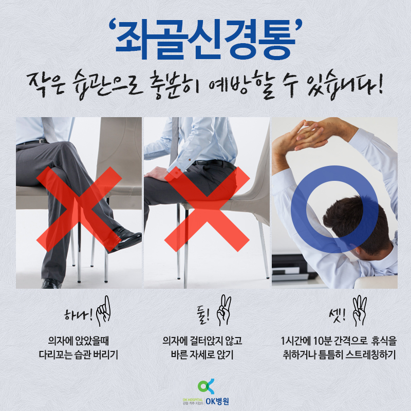 엉덩이통증을 유발하는 좌골신경통 인천신경외과 오케이병원에서 네이버 블로그
