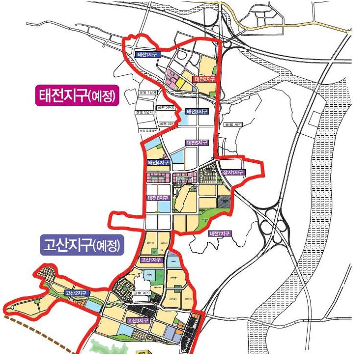 경기광주 태전지구 고산지구 내부도로연결도로 조기개설 네이버 블로그