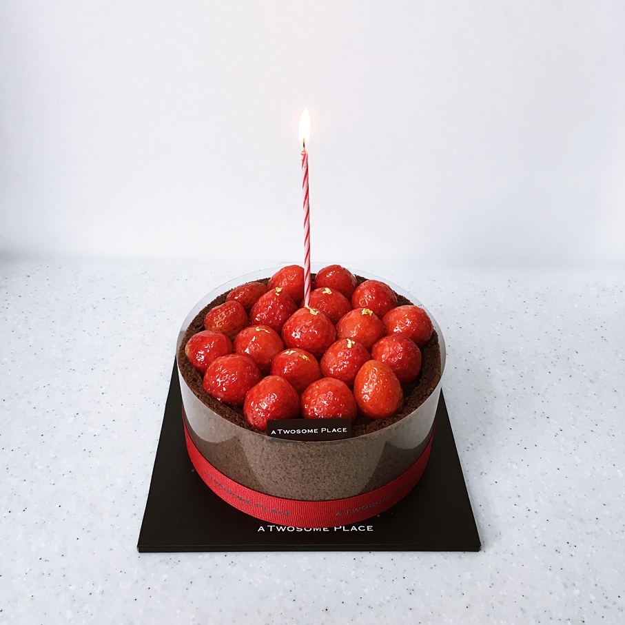 투썸플레이스 스트로베리 초콜릿 생크림케이크 네이버 블로그