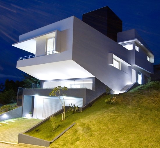 주택설계 도면 - 경사지형에 잘 어울리는 멋진 주택, DLW House : 네이버 블로그