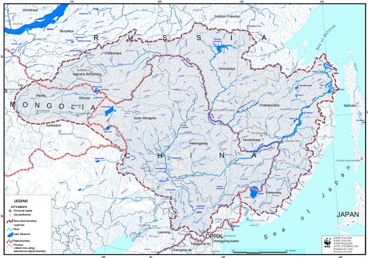 아무르강 Amur river, 흑룡강에 대한 지도 자료 Амур : 네이버 블로그