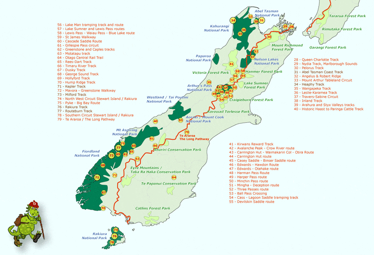 뉴질랜드 지도 여행 자유여행코스 남섬 북섬 관광지 정보 : 네이버 블로그